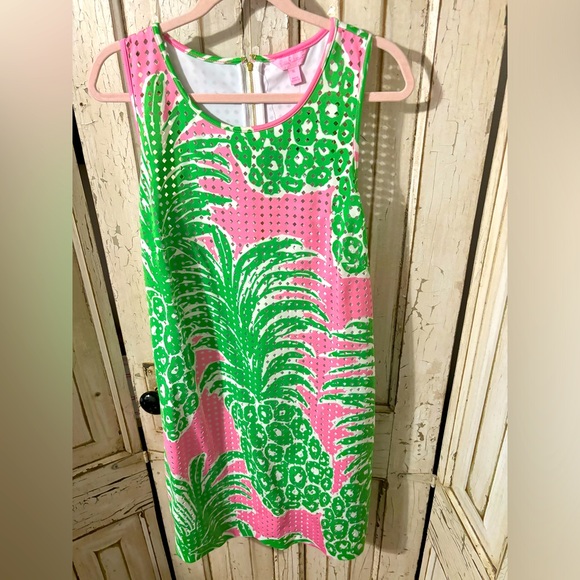 Lilly Pulitzer | Dresses | Lilly Pulitzer Perla Laser Cut Pink Pout ...